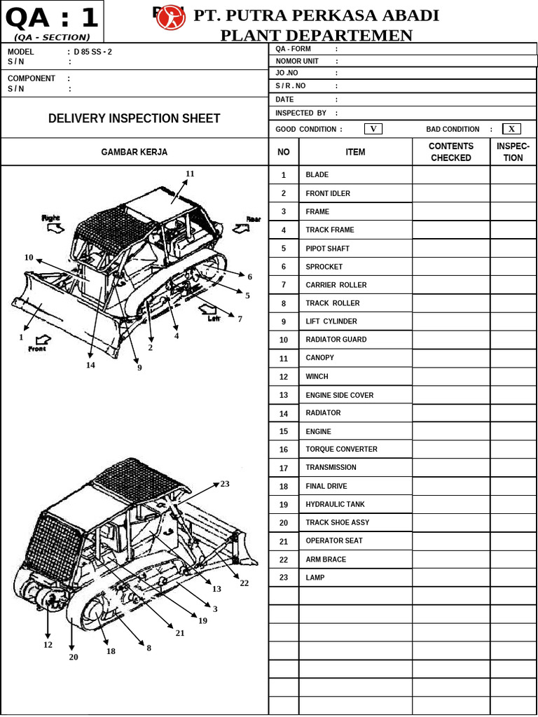 Ppa Qa1 D85ess-2 Unit | PDF | Tractor | Wheeled Vehicles