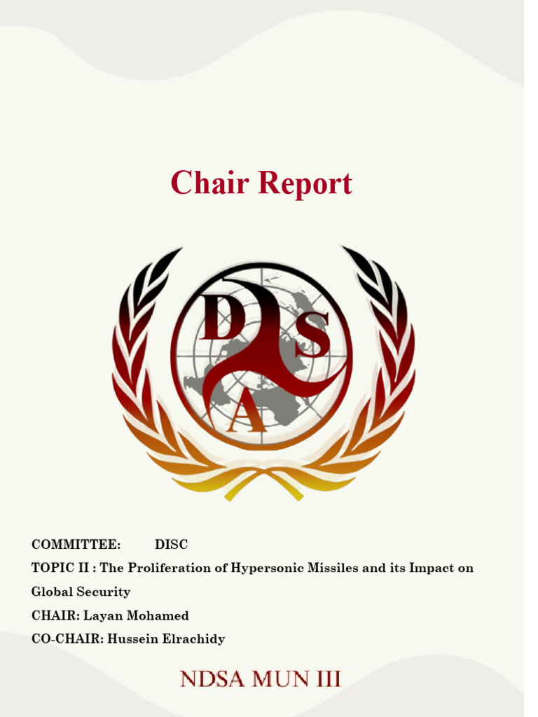 NDSA MUN III - Chair Report DISC Topic 2 | PDF | Nuclear Proliferation ...