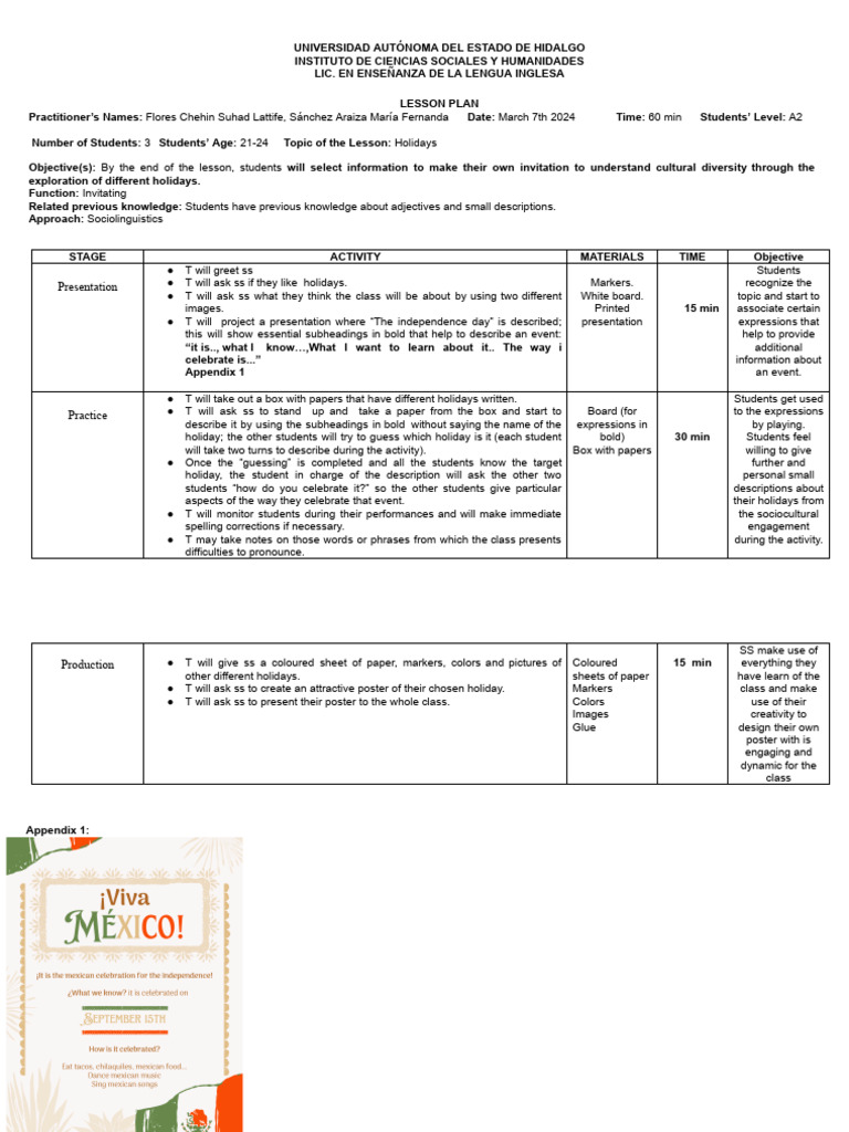 English Class Lesson Plan For A1 | PDF | Linguistics | Human Communication