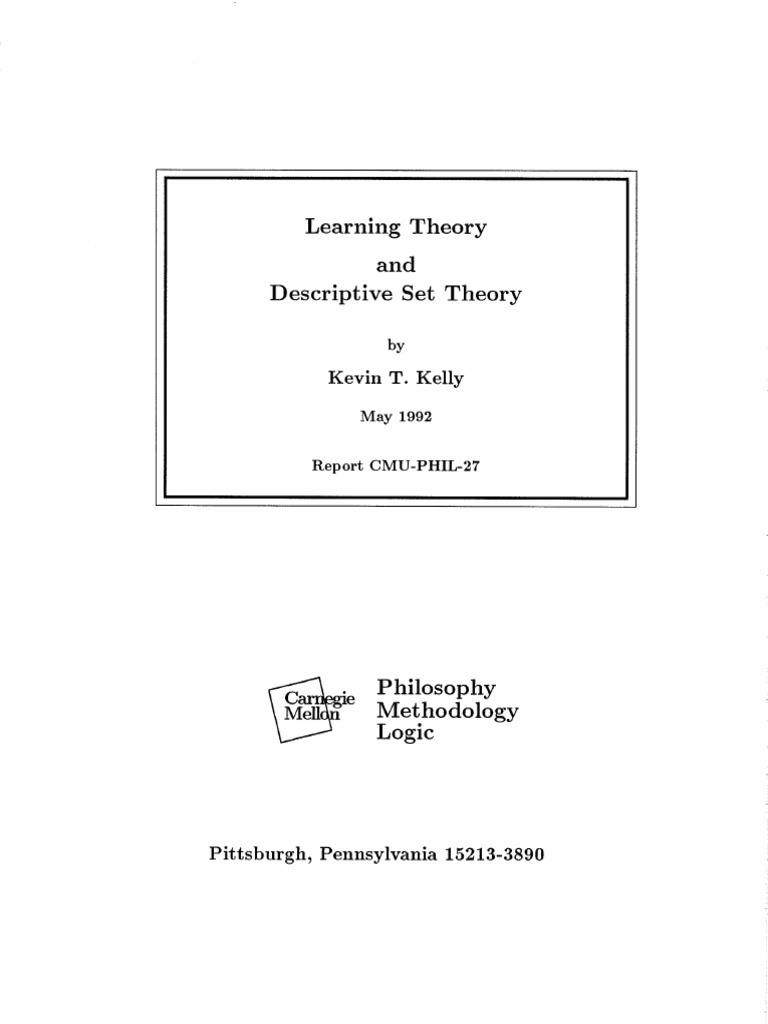 Kelly - Learning & Descriptive Sets | PDF