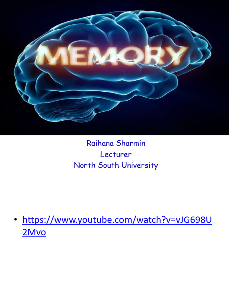 Unit 5 - Memory | PDF | Memory | Long Term Memory