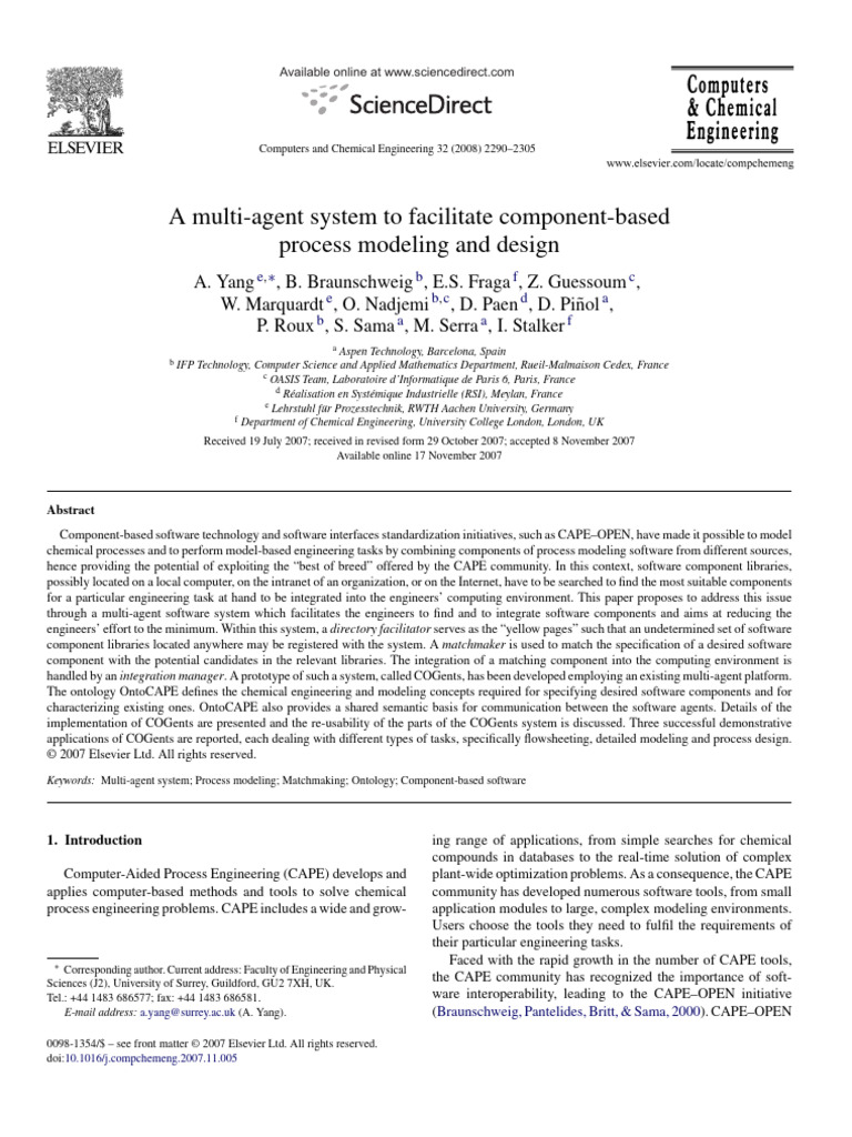 A Multi Agent System To Facilitate Compo | PDF | Conceptual Model | System
