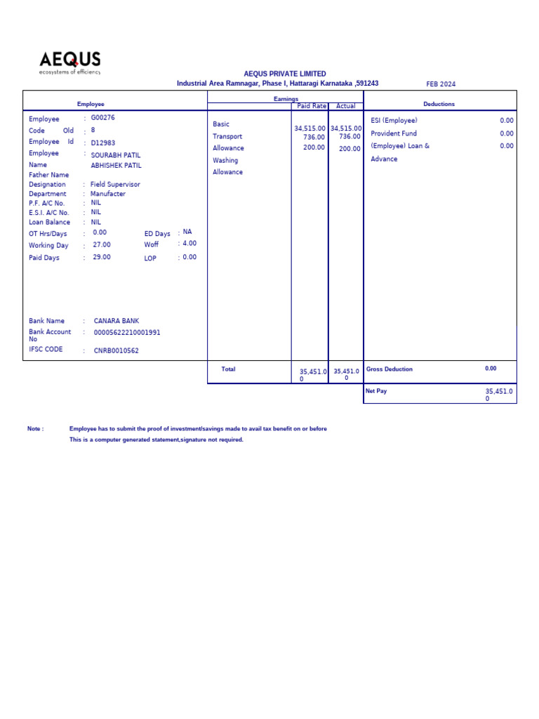 My PAY-SLIP-FEB 2024 2 | PDF | Financial Services | Public Finance