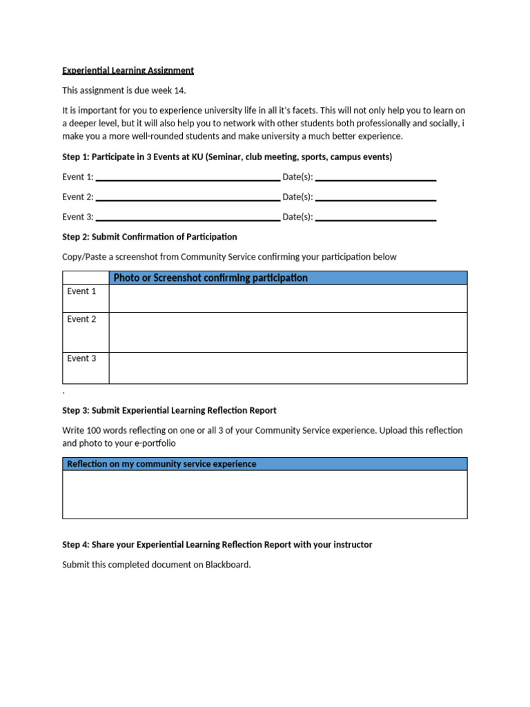 UNSW Experiential Learning Plan | PDF | Career & Growth | Computers