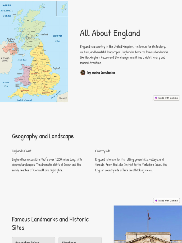 All About England | PDF | England | Monarchy Of The United Kingdom