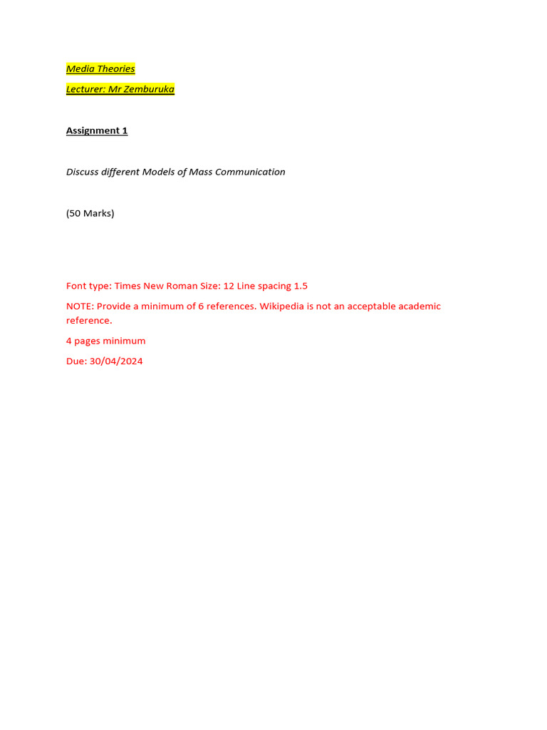 Unam Assignment | PDF