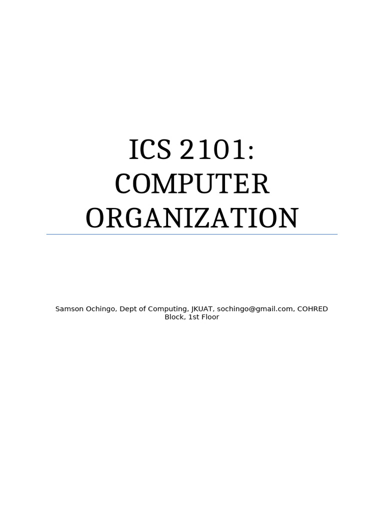 Ics 2101 Bit 2102 First Batch | PDF | Input/Output | Computer Data Storage