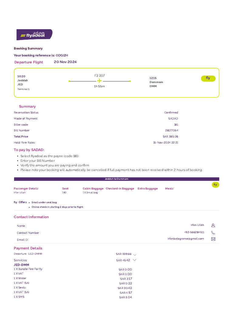 Book A Flight, Cheap Flights, Flight Tickets - Flyadeal | PDF ...