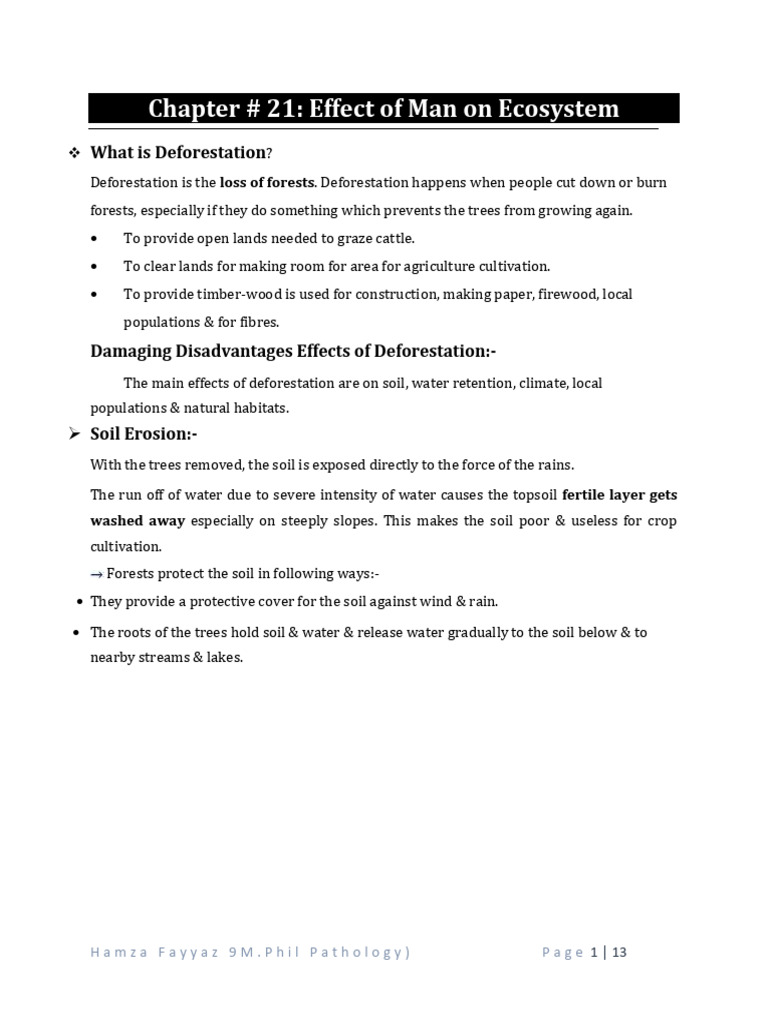 Chapter 21 Human Influence On Ecosystems | PDF | Recycling | Atmosphere ...