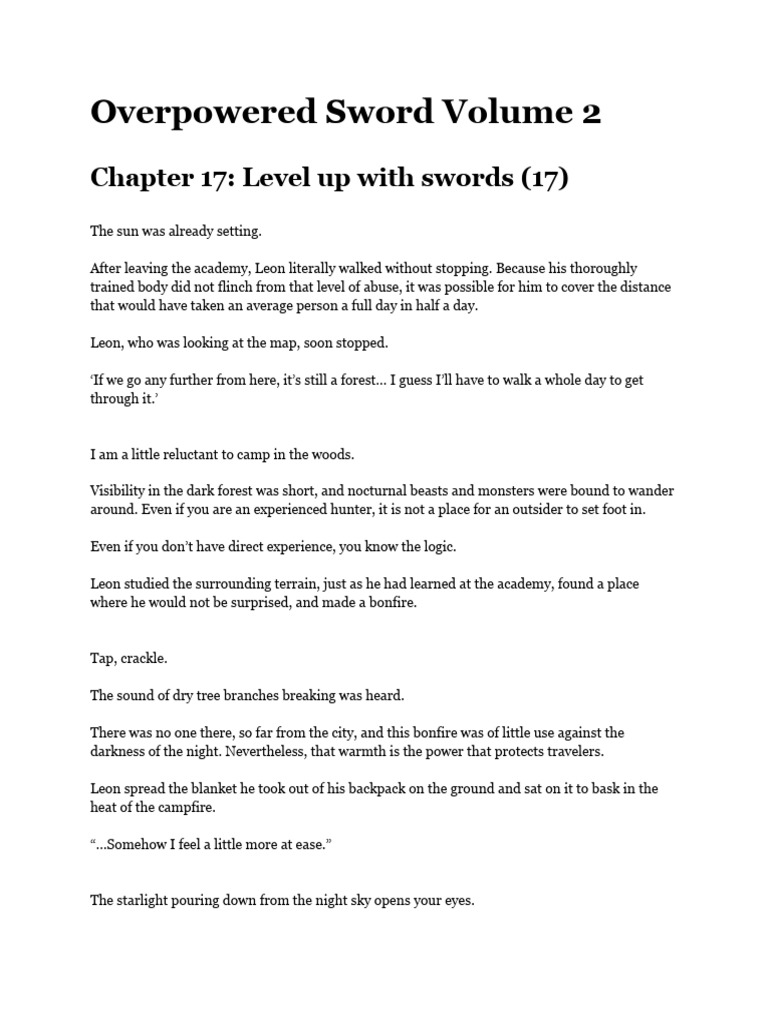 Overpowered Sword Volume 2 | PDF | Monsters