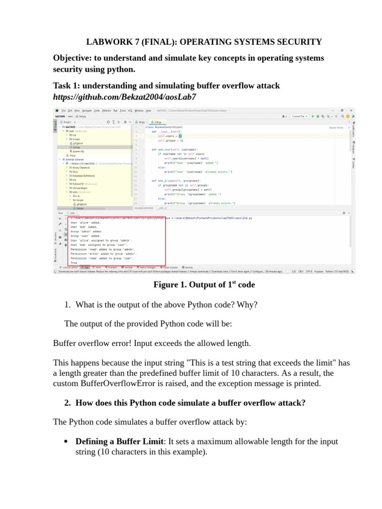 Kanay Bekzat SE-2210 LAB7 AOS | PDF | Encryption | Public Key Cryptography