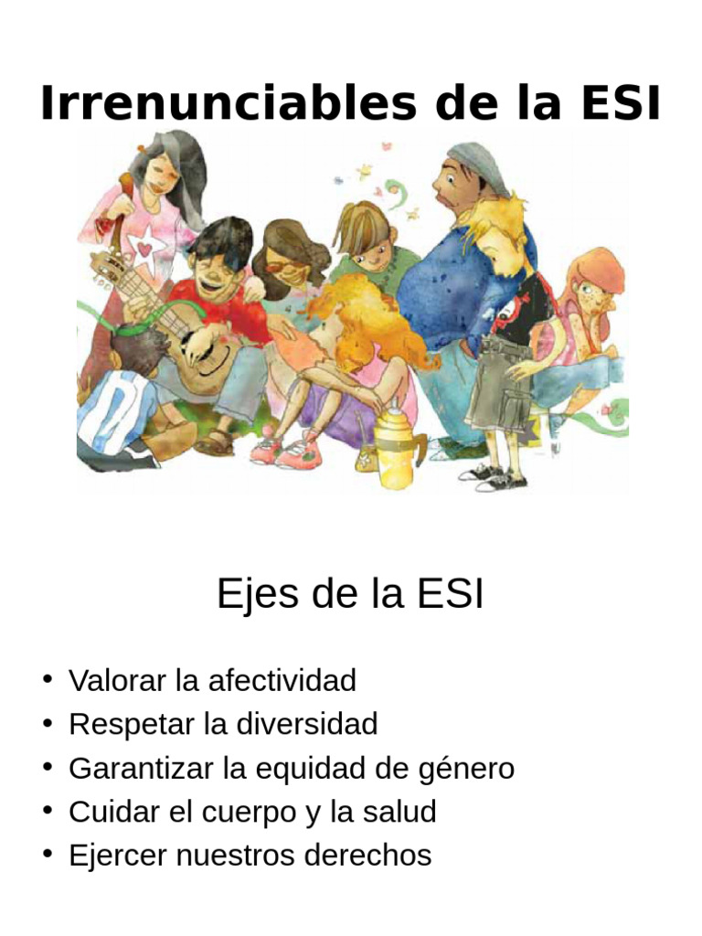 Irrenunciables de Los Ejes de La ESI | PDF | Género | Estudios de género
