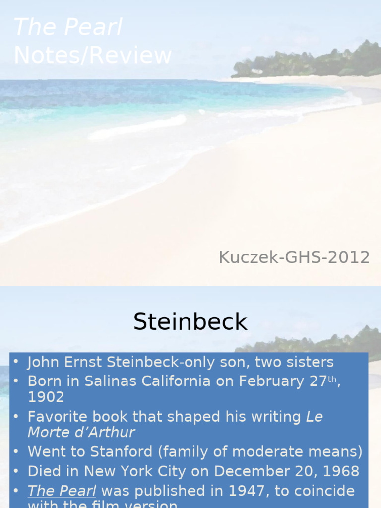 The Pearl Notes and Review | PDF