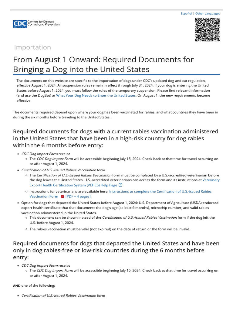 CDC 155533 DS1 | PDF | Vaccination | Rabies