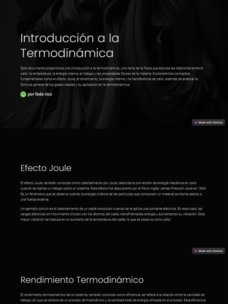 Introduccion A La Termodinamica | PDF | Termodinámica | Gases