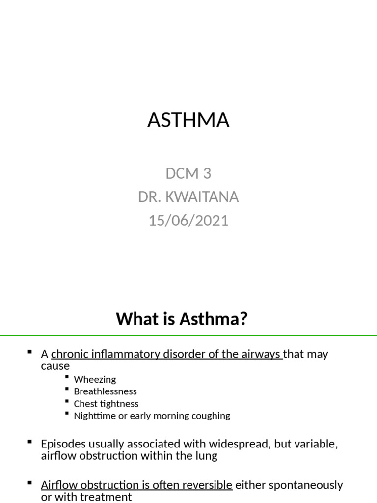 Asthma | PDF | Asthma | Medical Specialties