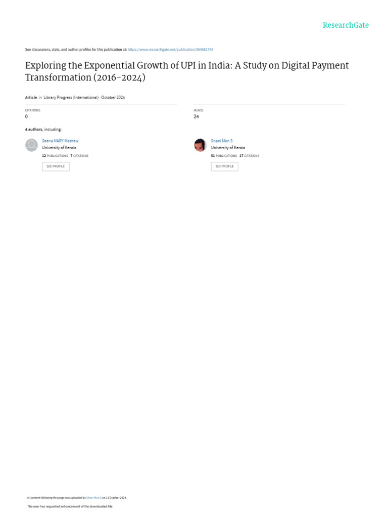 Seen a Mary Mathew | PDF | Payments | Banking Technology