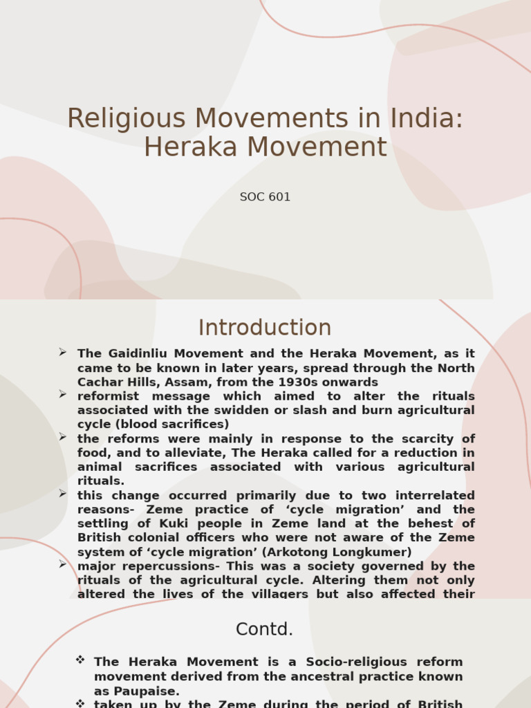 Heraka Movement SOC 601 | PDF | Religious Faiths | Religious Belief And ...