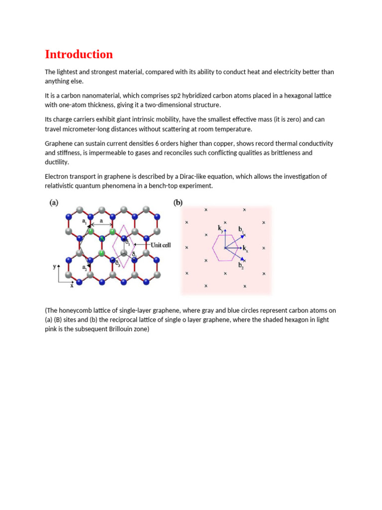 Introduction Applications Graphene | PDF | Graphene | Materials