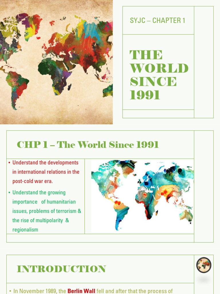 Xii Chpt.1 The World Since 1991 PDF | PDF | European Union | Government