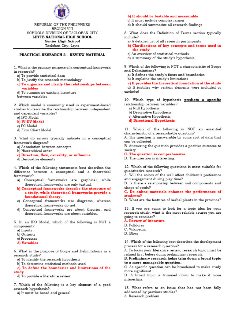 PR2-REVIEWER-1 | PDF | Level Of Measurement | Statistics