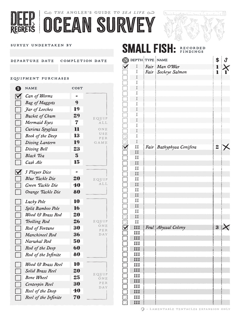 Deep Regrets in Sea Life Survey | PDF | Fishing Techniques And Methods ...