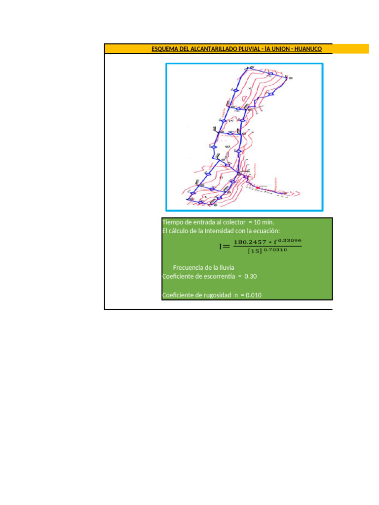 Esquema de Alcantarillado Pluvial Huánuco | PDF | Ingeniería Química ...
