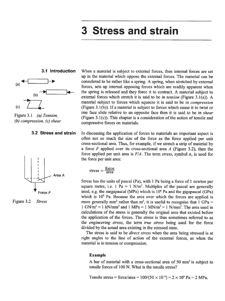 Stress_and_strain | PDF | Deformation (Engineering) | Young's Modulus