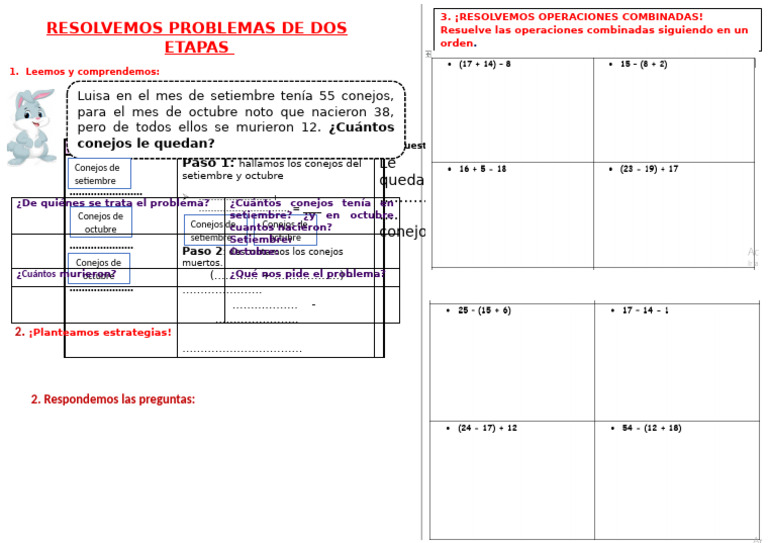Resolvemos Problemas de Dos Etapas | PDF