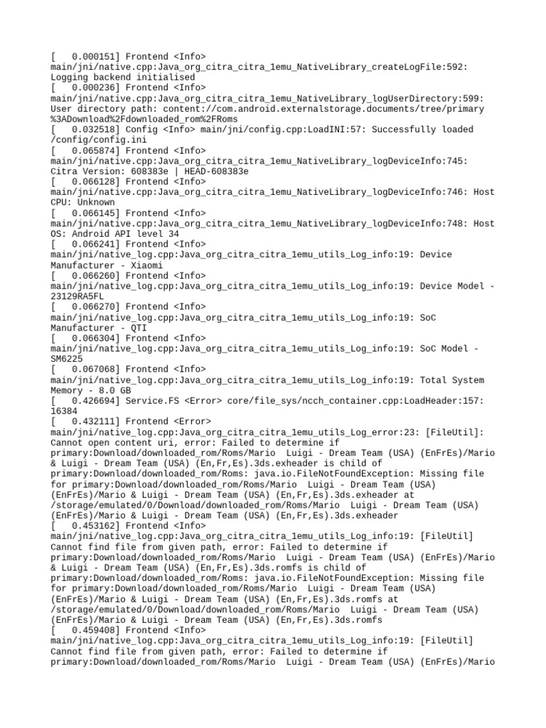 citra_log | PDF | Software | System Software