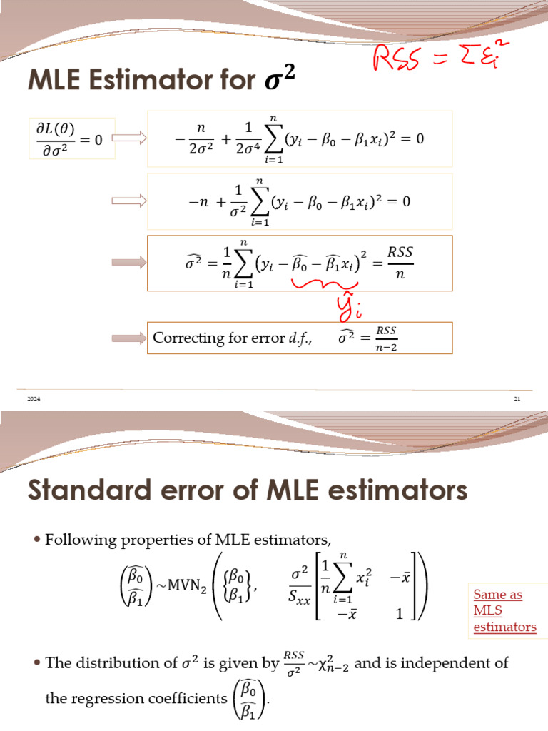 MLE & Regression Analysis Guide | PDF | Linear Regression | P Value
