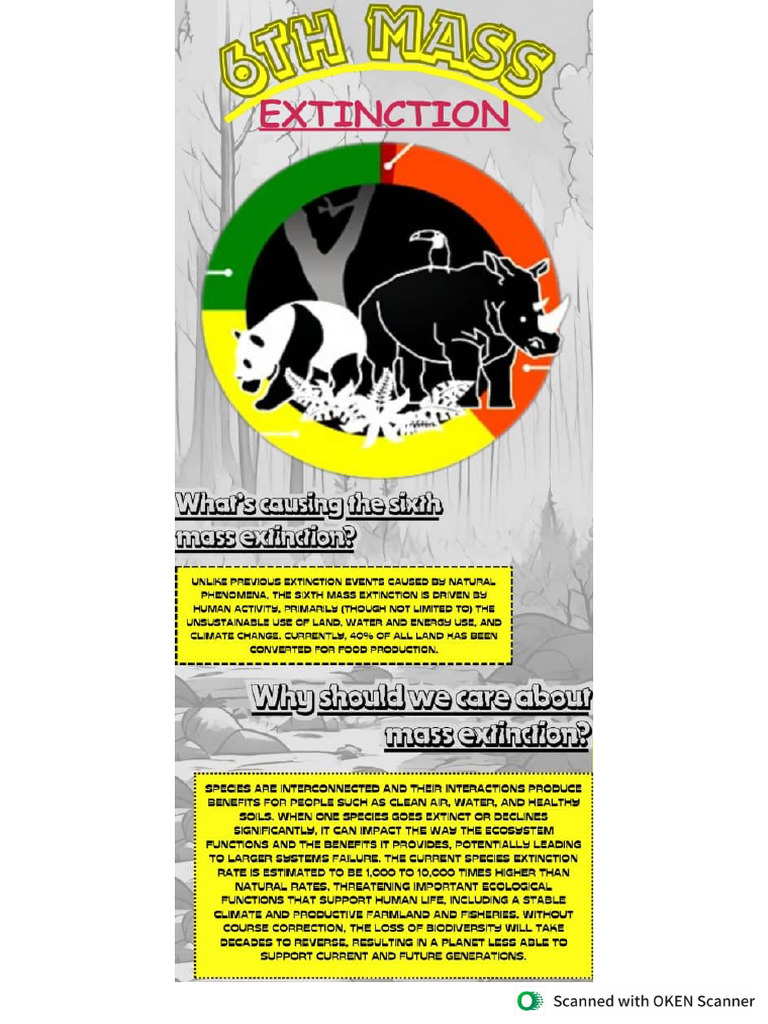 Cause of Sixth Mass Extinction | PDF