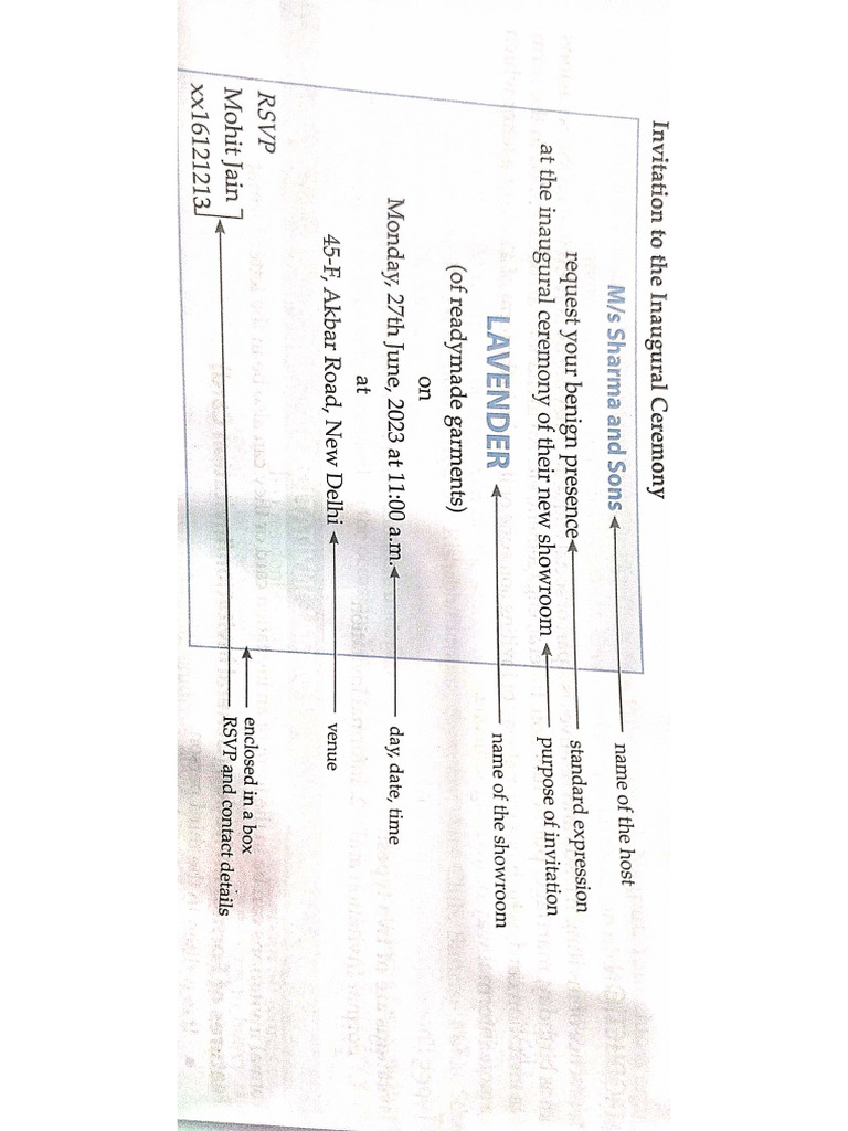 Samples Invites and Replies 2024-25 | PDF