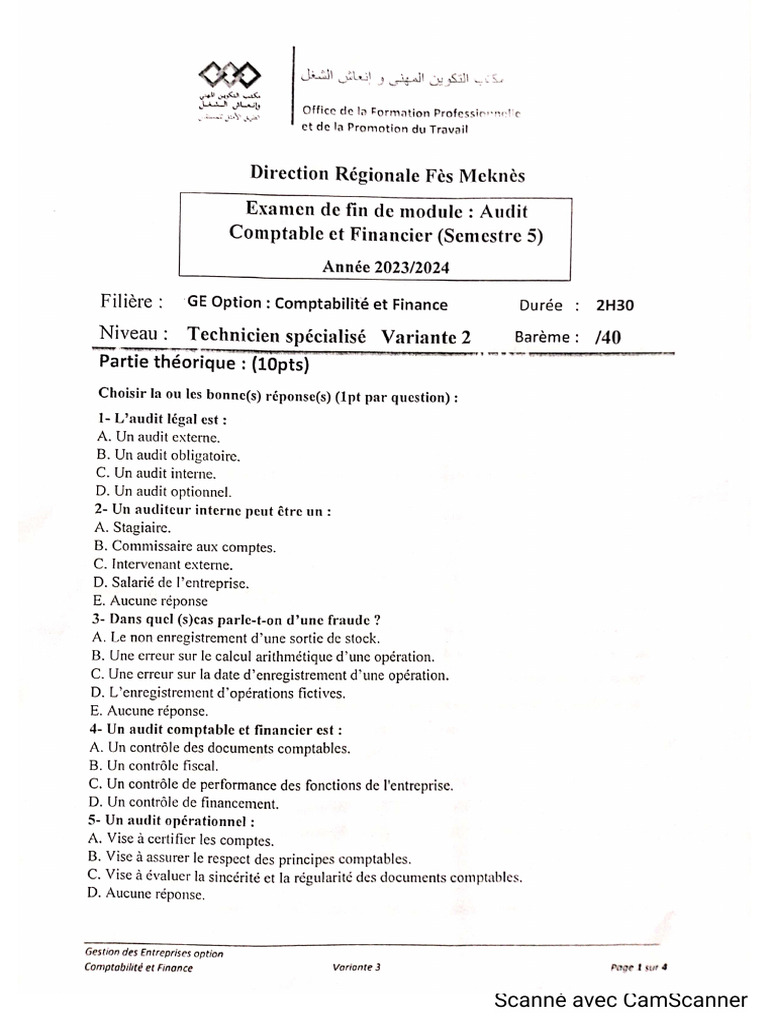 EFMR Audit 2024 - Fès Méknes V2 | PDF