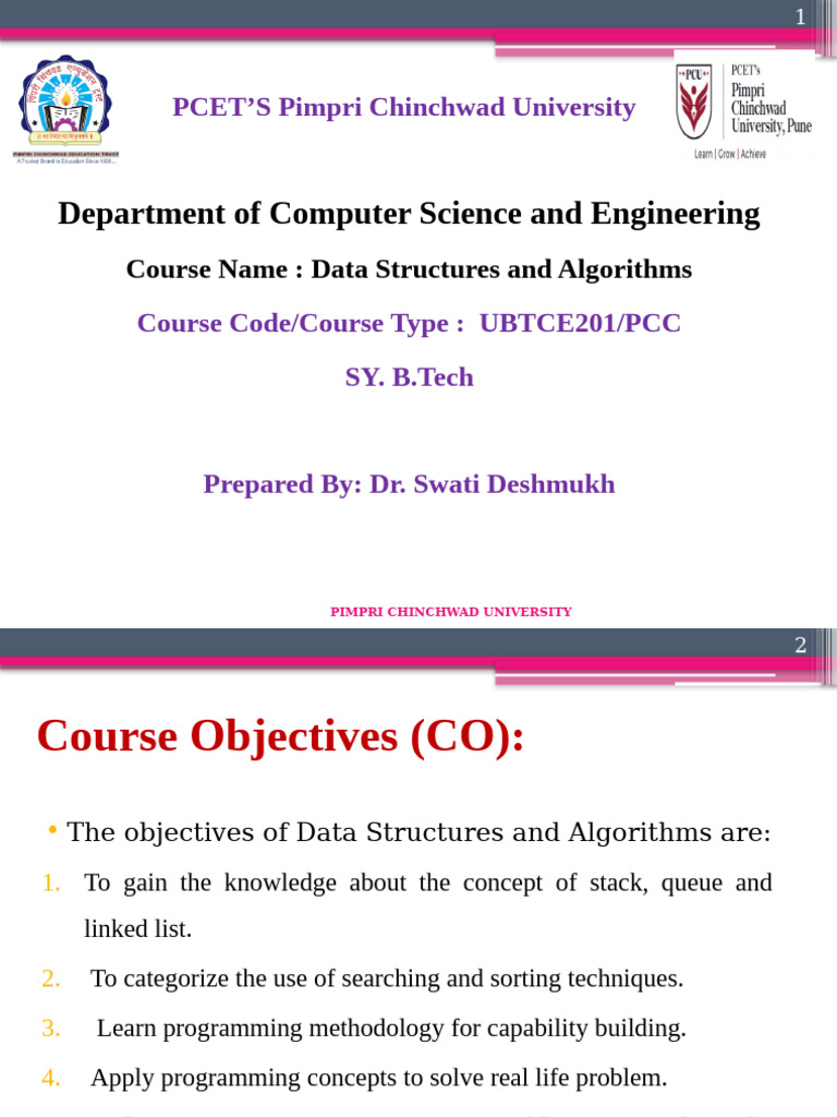 Unit I DSA 24th July | PDF | Algorithms | Time Complexity