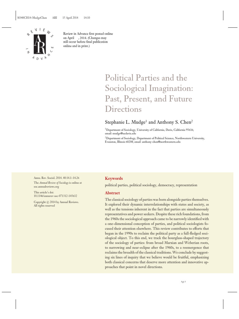 Mudge and Chen2014 | PDF | Sociology | Karl Marx