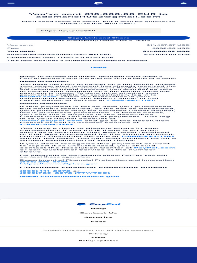 PayPal Send Money Success 2 | PDF | Pay Pal | Banking