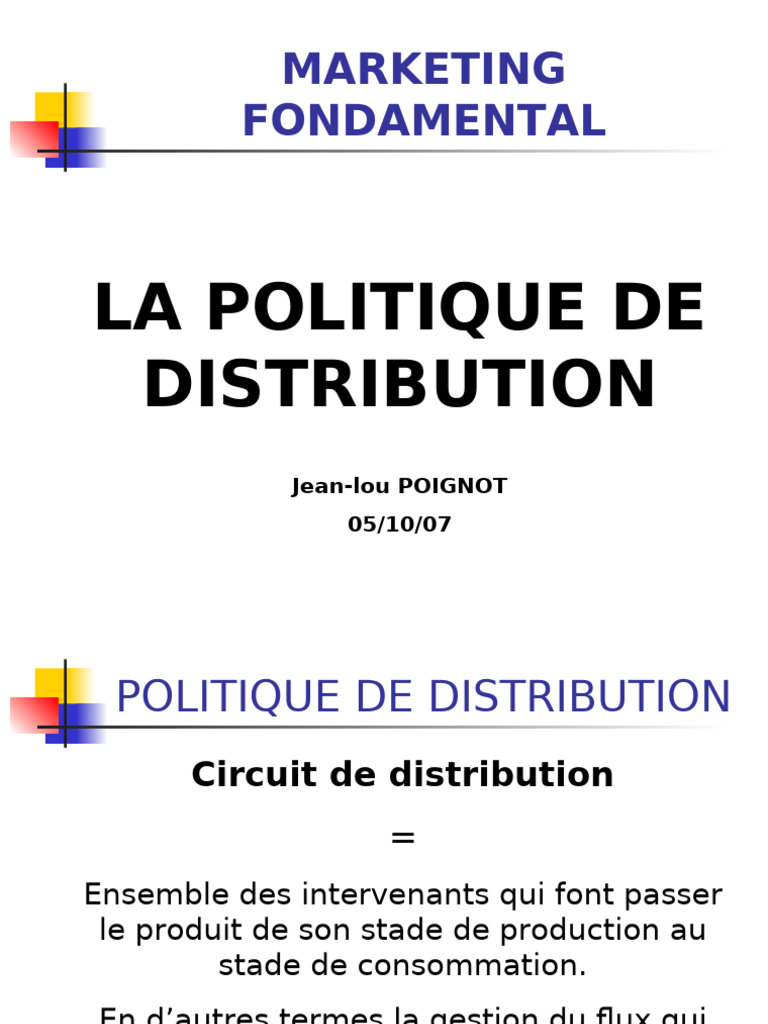 Politique de Distribution en Agro-Alimentaire | PDF | Marque de distributeur | Sodles