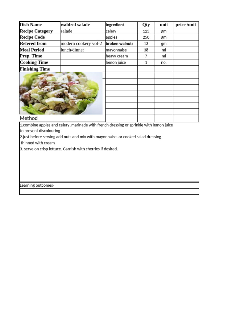 menu-4.1 | PDF | Recipe | Cooking