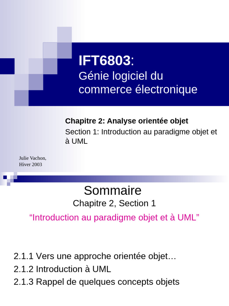 Chapitre2 1 Pdf Langage De Modélisation Unifié Programmation Orientée Objet