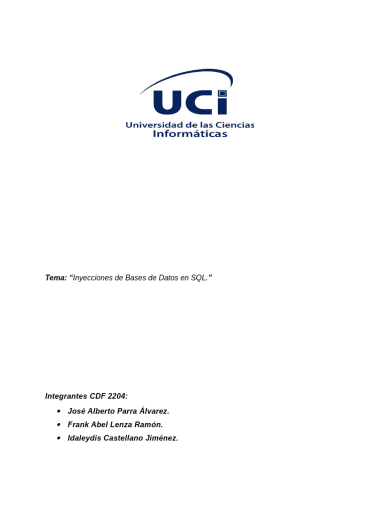 Base de Datos Tema 3 CDF 2204 | PDF | SQL | Bases de datos