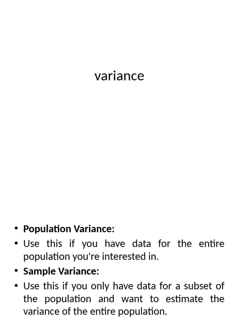 Variance | PDF