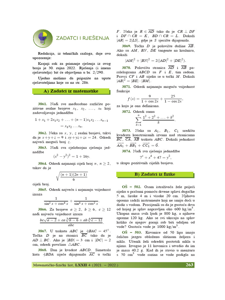 6-Zadaci I Rjesenja | PDF