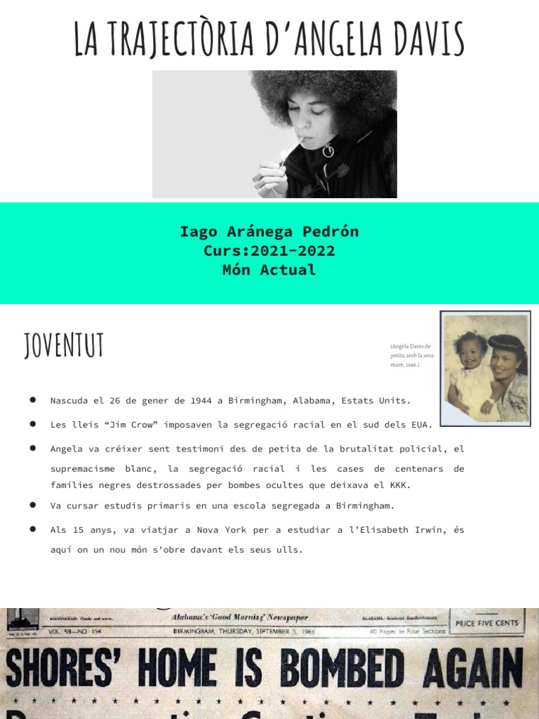 La Trajectòria D'angela Davis | PDF