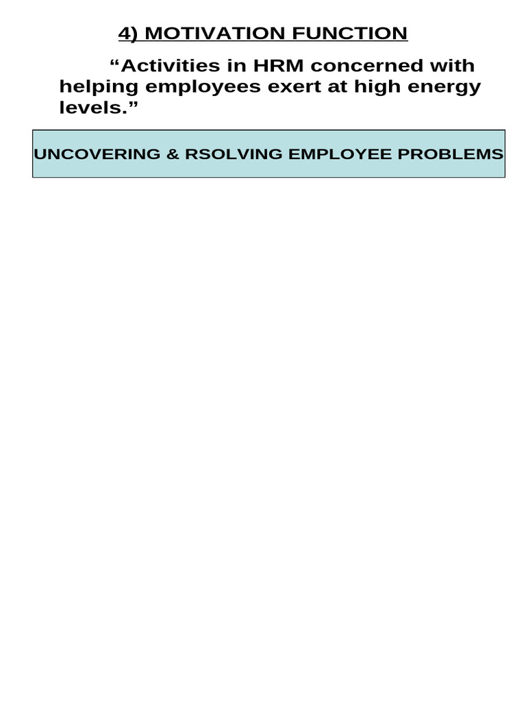 Functions of HRM D | PDF | Career & Growth