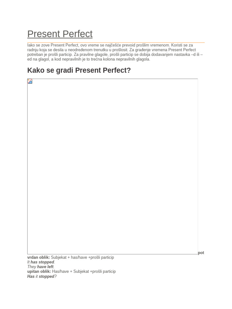 PRESENT PERFECT | PDF