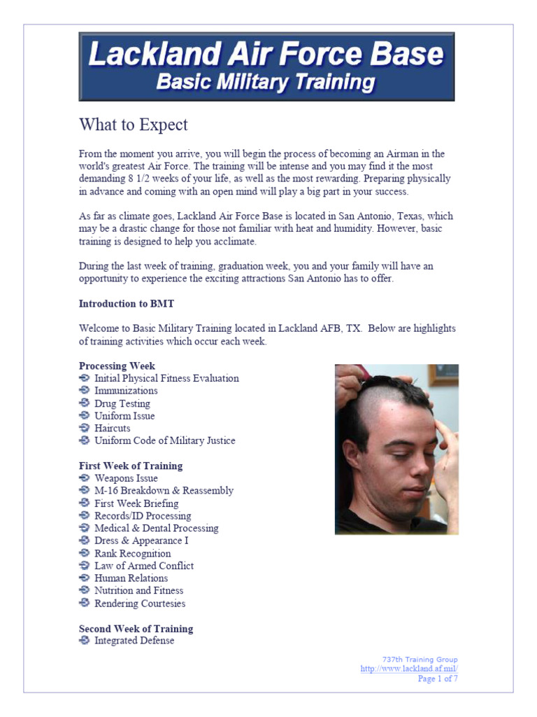 USAF FORGEM Basic Military Training | PDF | Airman