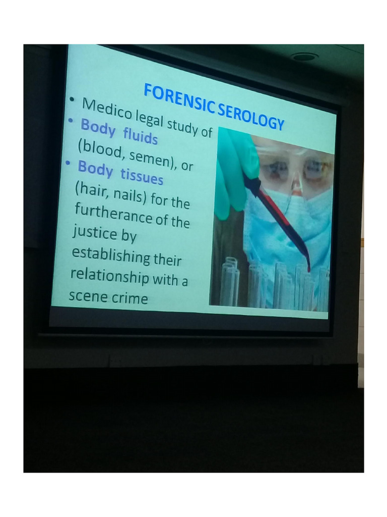 Forensic Serology | PDF