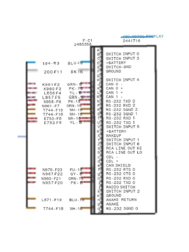 Pinout Display Monitor Cat 320D | PDF