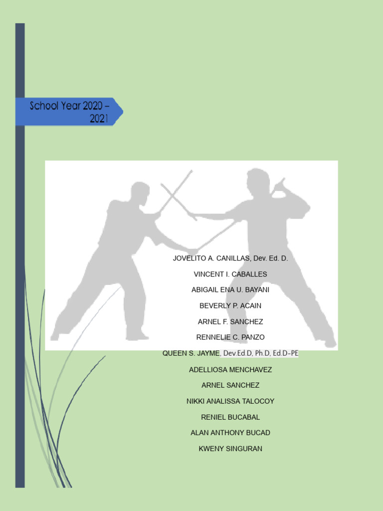 Unified PE3 Arnis Module 2020 | PDF | Foot